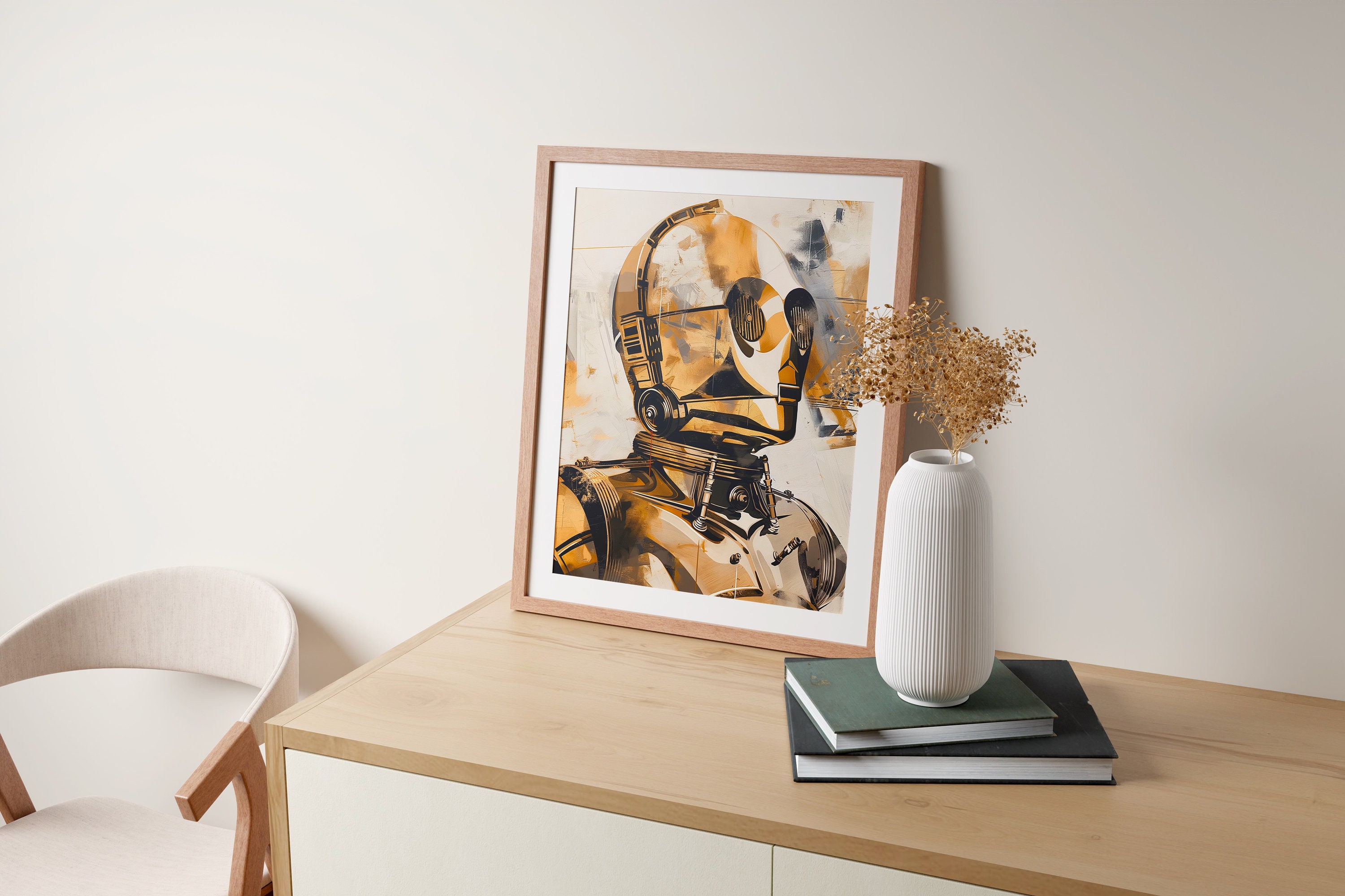 Abstract C3PO, High Resolution Digital Download, Starswars, C3PO ...