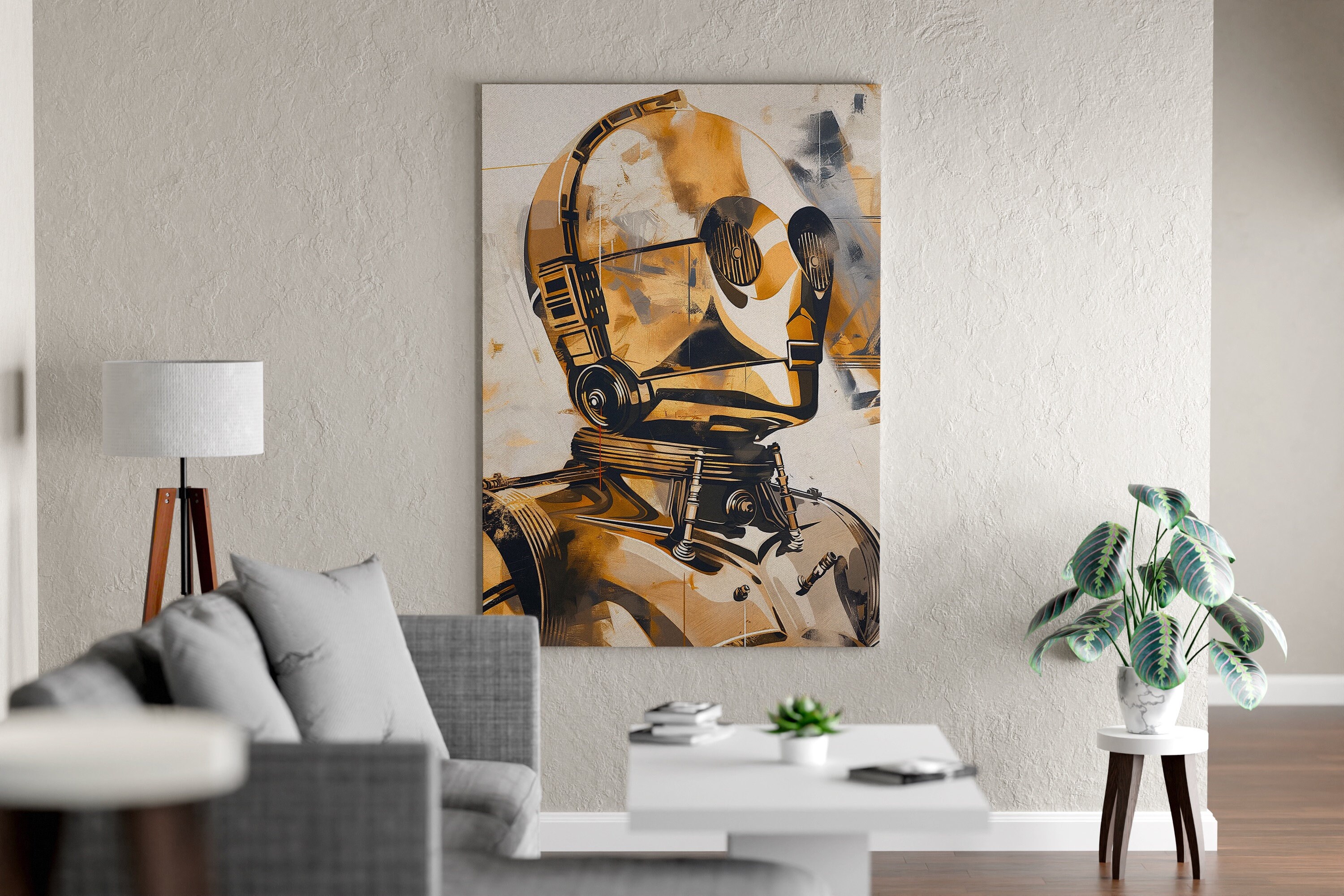 Abstract C3PO, High Resolution Digital Download, Starswars, C3PO ...