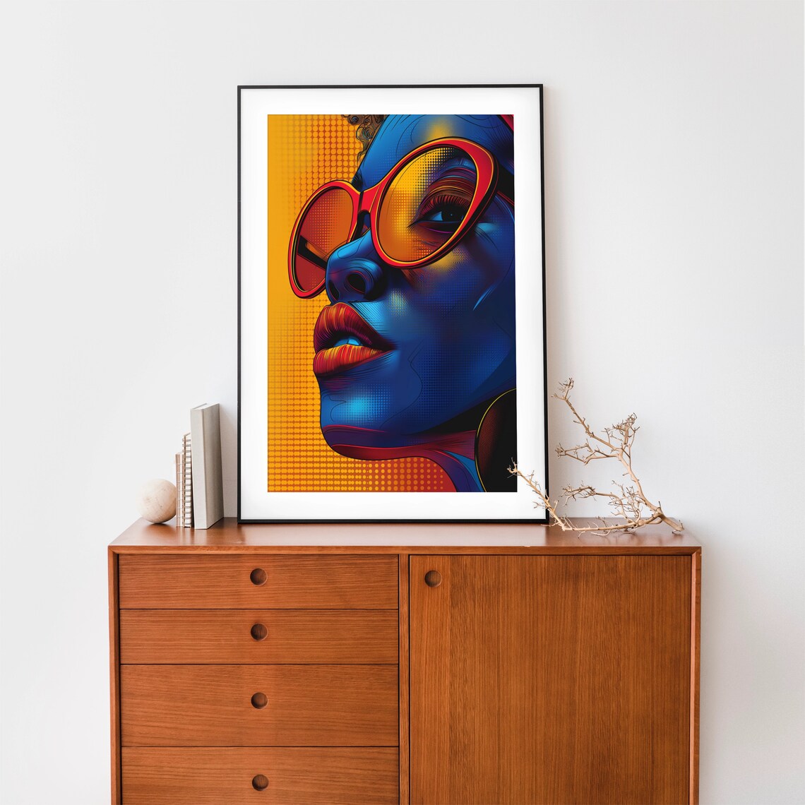 Colorful Women in Afrofuturism Art - 130cm X 260cm @300dpi High ...