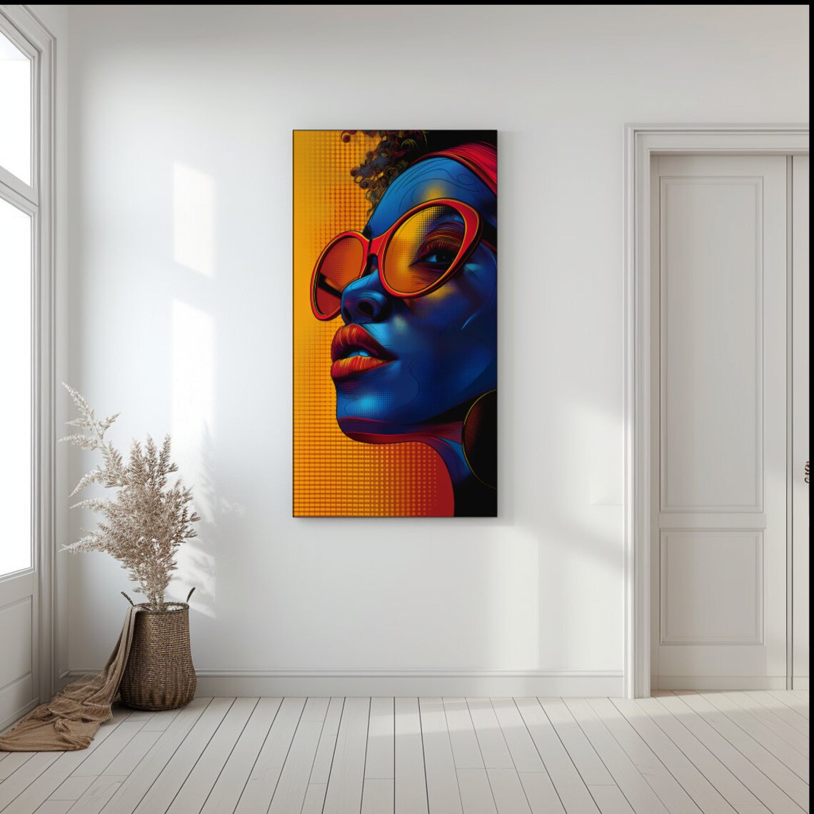 Colorful Women in Afrofuturism Art - 130cm X 260cm @300dpi High ...