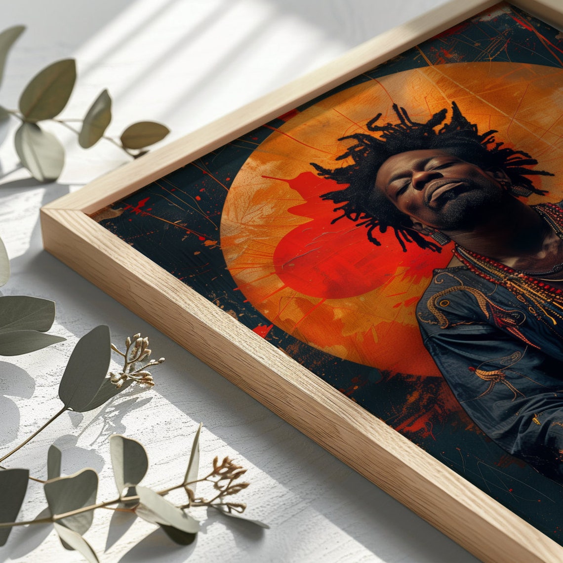 African Drummer Under the Sun - 112cm X 197cm High-resolution Printable ...