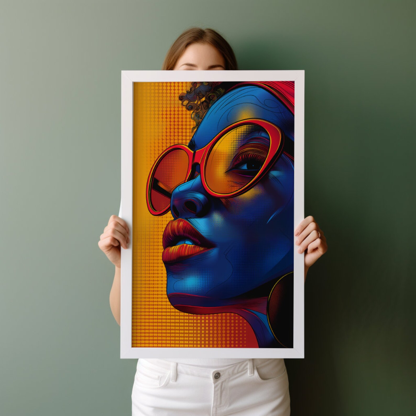 Colorful Women in Afrofuturism Art - 130cm X 260cm @300dpi High ...