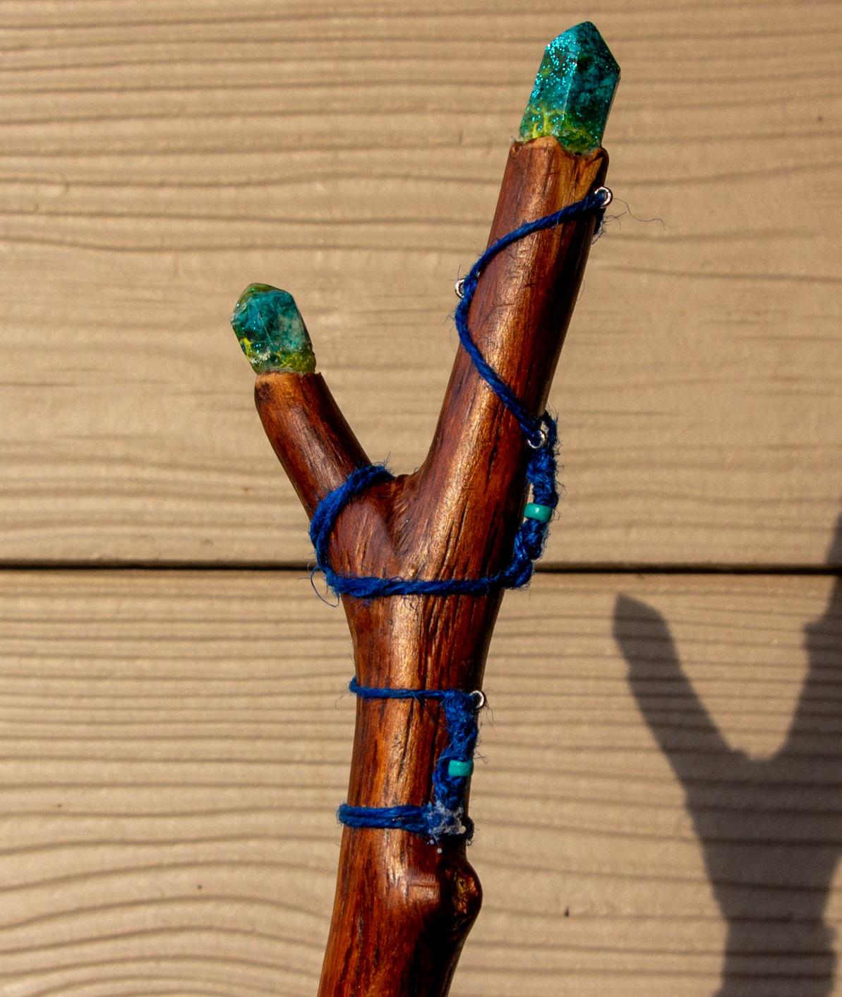 Whimsical Walking Staffs With Handwoven Handles - Etsy