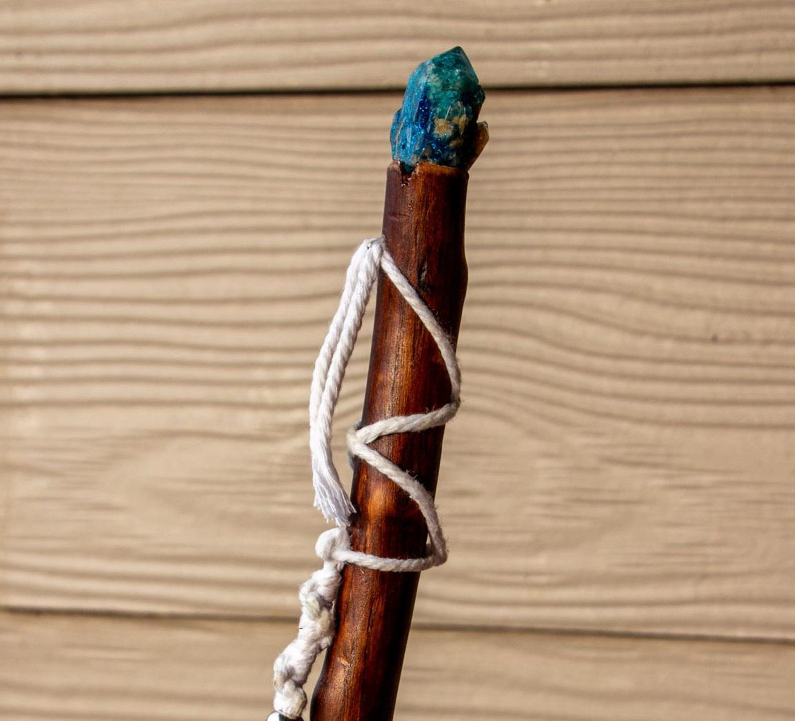Whimsical Walking Staffs With Handwoven Handles - Etsy