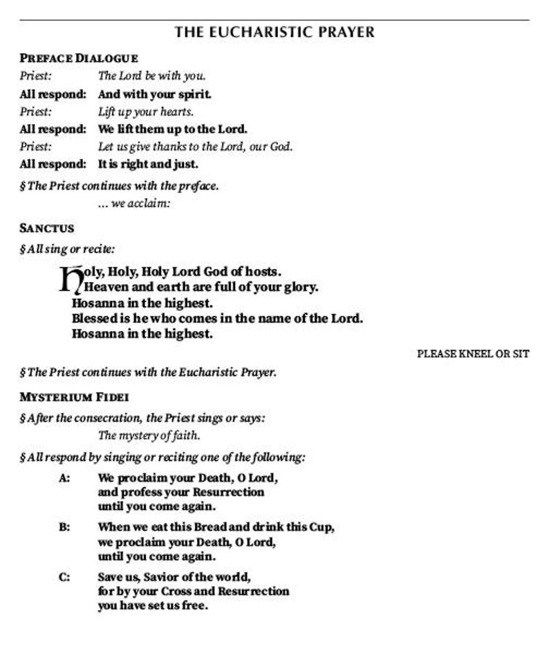 Printable Catholic Funeral Program - Mass of Christian Burial With Rite ...