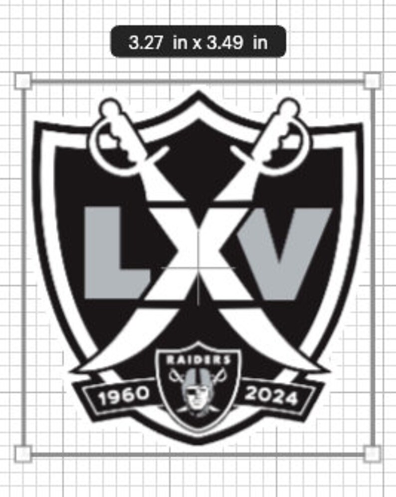 Las Vegas Raiders 65th-anniversary Logo Sticker - Etsy