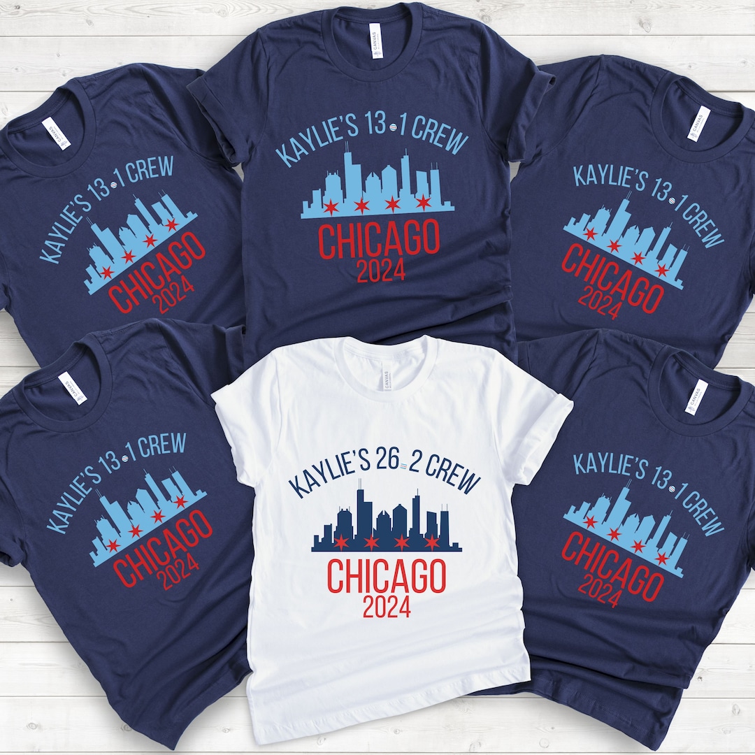Custom Chicago Marathon Crew Shirt , Chicago Marathon Shirt, Marathon ...