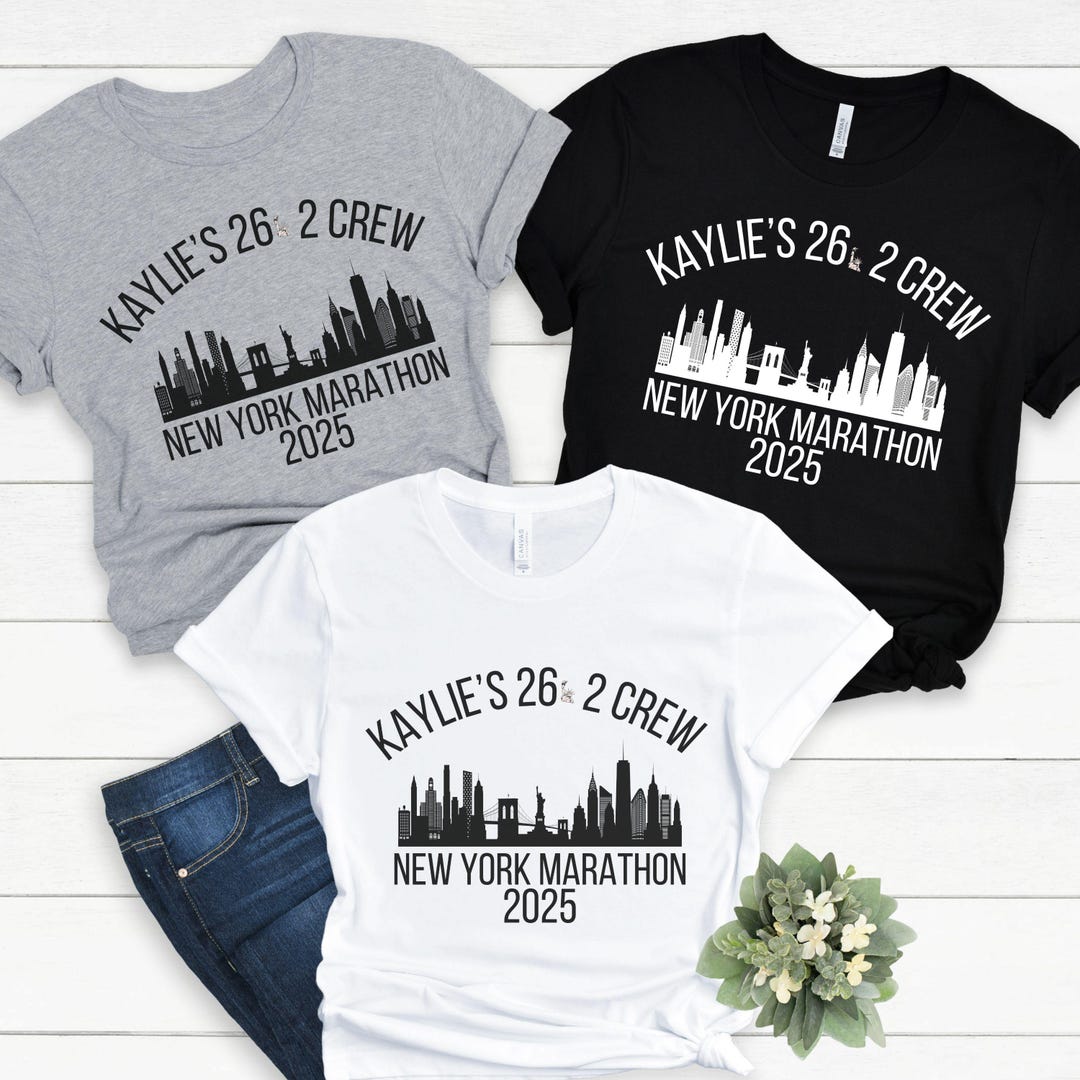 New York Marathon Crew T-shirt, New York Marathon Support Crew ...