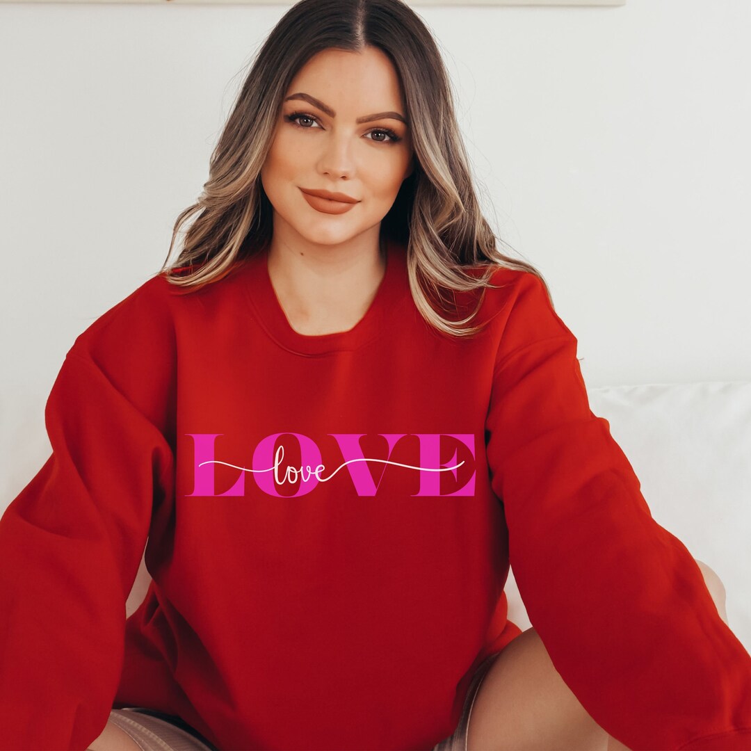 Valentines Day Sweatshirt, Galentines Day Sweatshirt, Valentines Day Gift, Women Love Sweatshirt ...