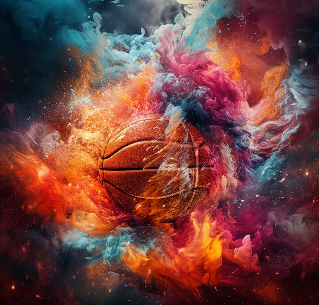 20 Basketball-themed Images for Sports Photo Backgrounds Colorful ...
