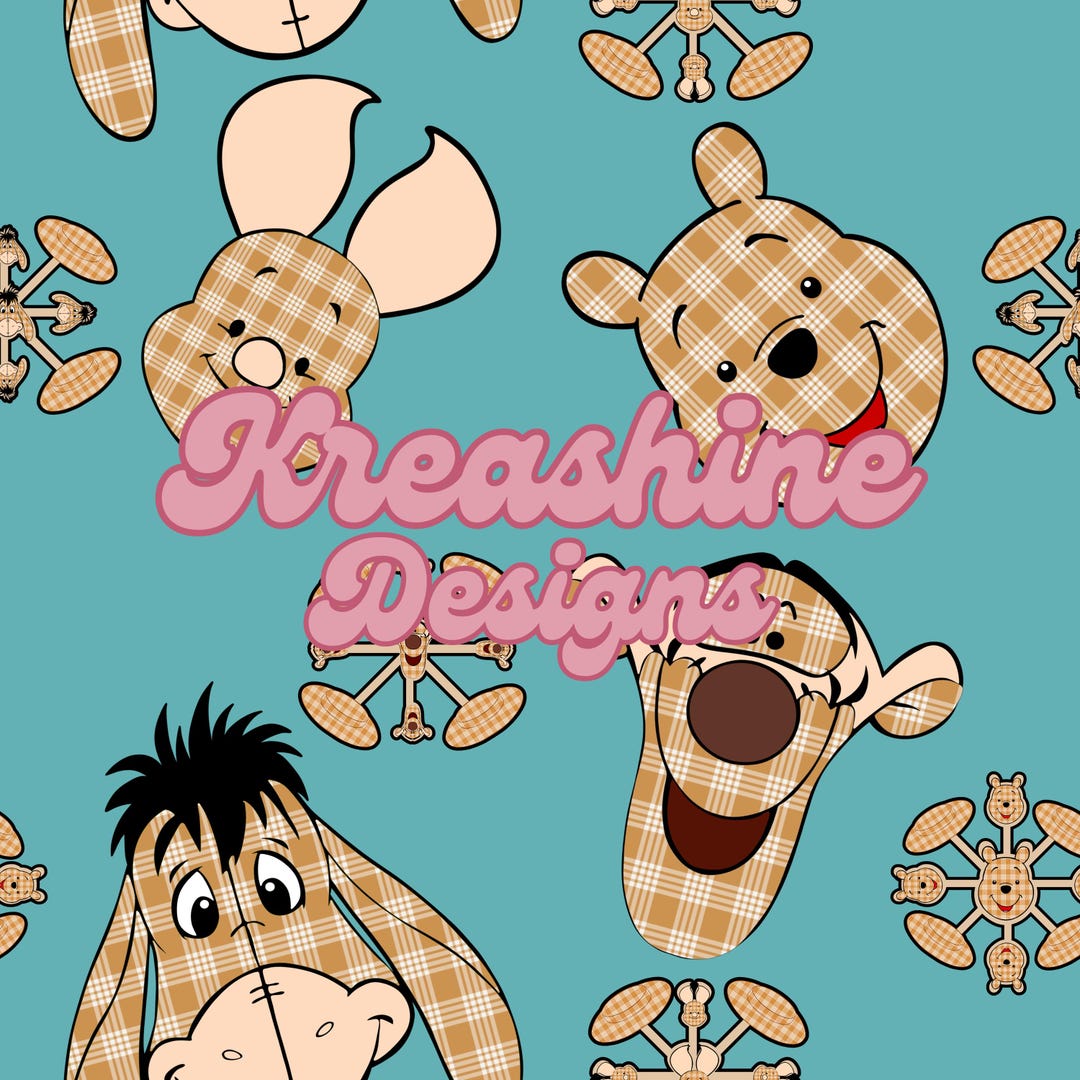 Palaka Pooh Crew Seamless Pattern, Palaka Pooh Crew Seamless File ...