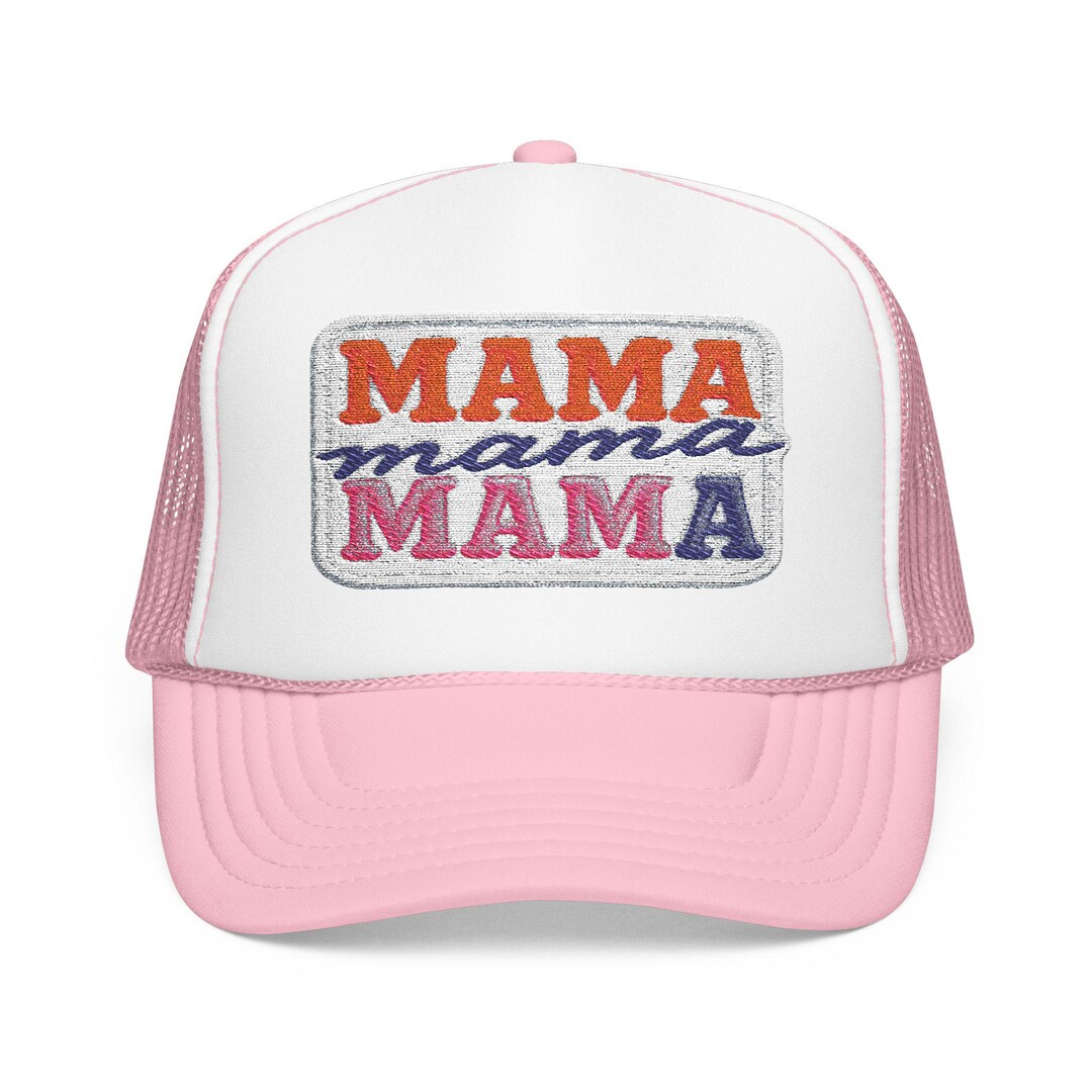 Mama Trucker Hat - Embroidered Cap for Moms, Gifts for Mother's Day ...
