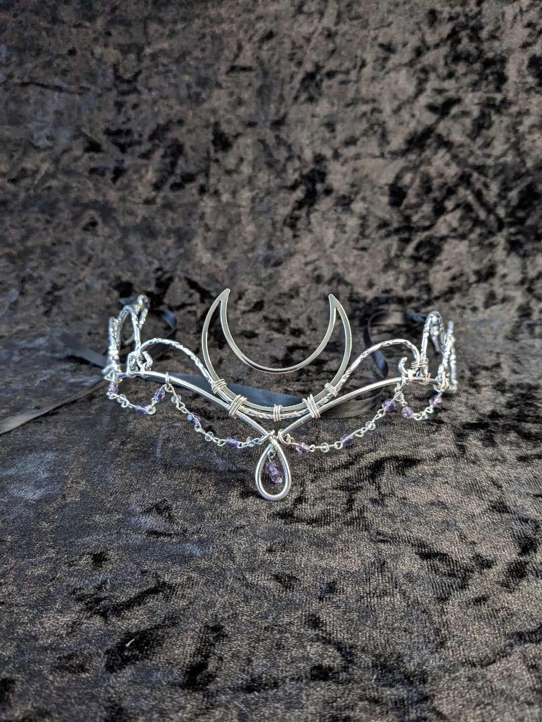 Moon Circlet, Elven Tiara HECATE - Etsy