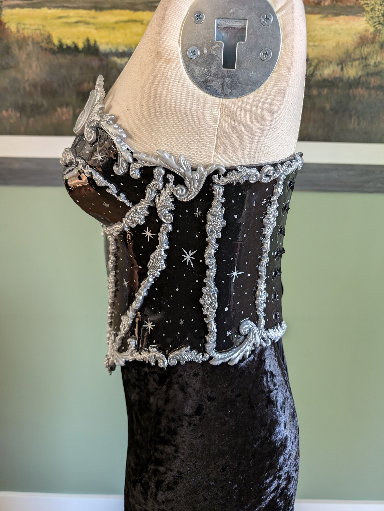 CUSTOM PORCELAIN Corset/ Fantasy Corset- Feyre/ Night Court/ ACOTAR ...