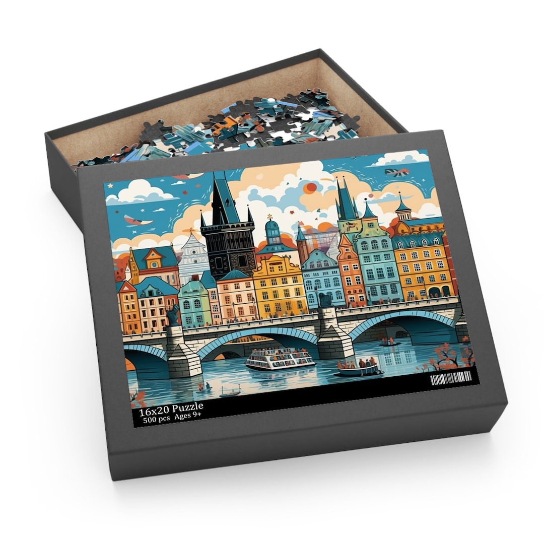 Prague Panorama Jigsaw Puzzle, Unveil the Bohemian Tapestry of Elegance ...