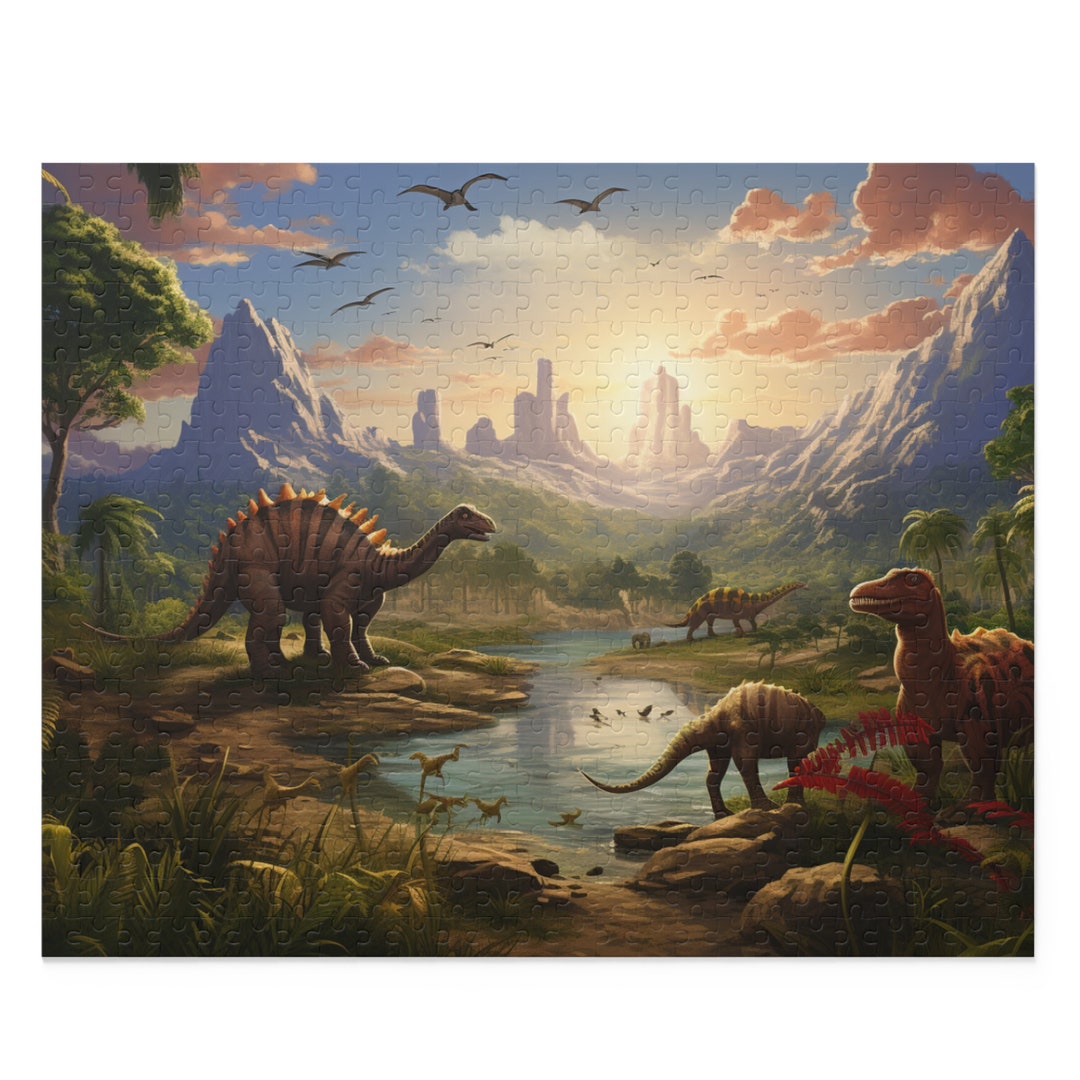 120, 252, 500 Piece, Prehistoric Dinosaurs World Adventure Jigsaw ...