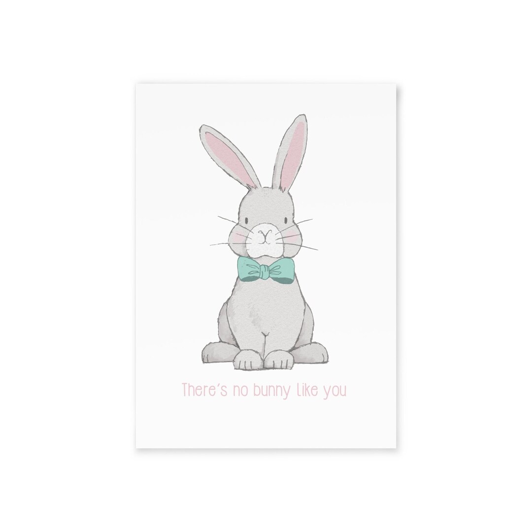 There's No Bunny Like You Cute Bunny Card Greeting Card Gift for Her ...