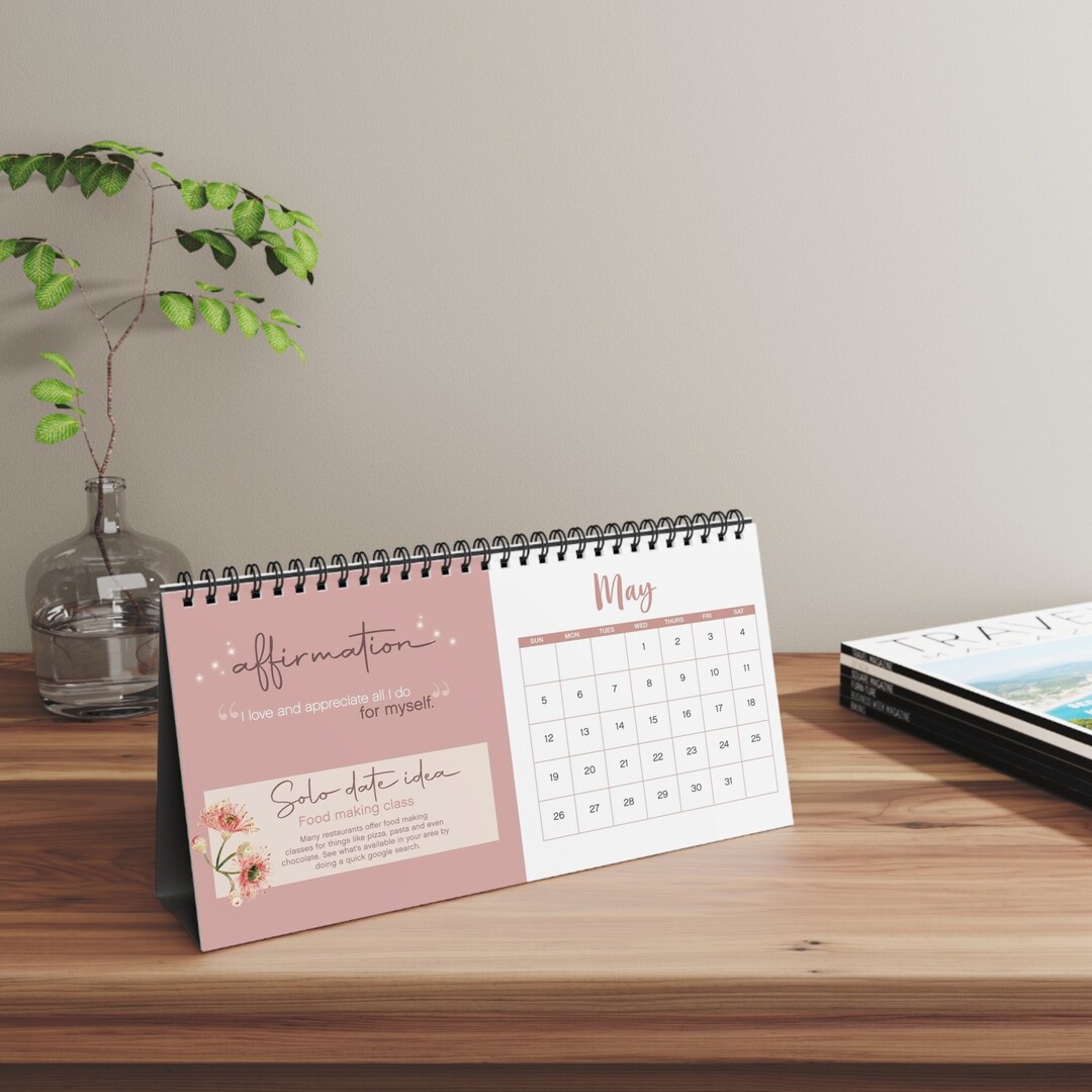2024 Self Love Affirmation Desktop Calendar 2024 Monthly Planner ...