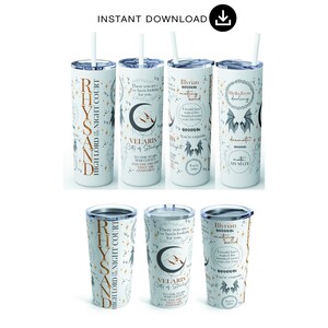 ACOTAR Rhysand Tumbler 20oz Seamless Wrap, Velaris City of Starlight ...