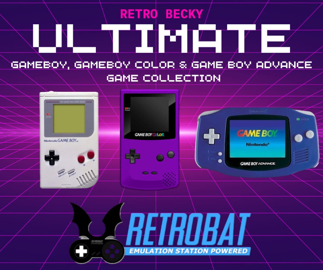 Retro Video Game Roms Bundle for All 3 Gameboy Consoles 4,500 Games ...