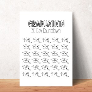 Graduation Countdown Printable, Graduation Ceremony, High School ...