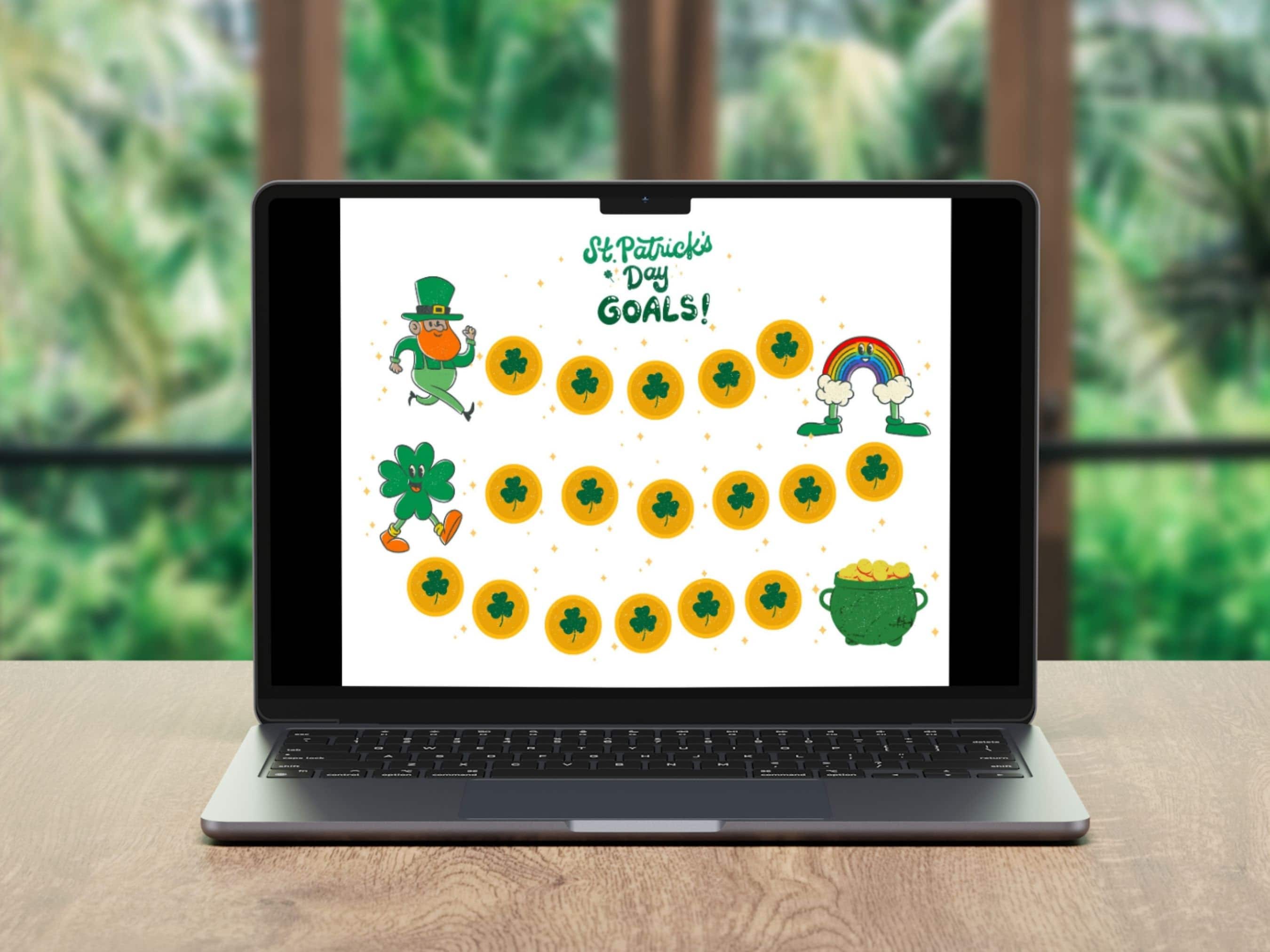St. Patrick's Day Goal Tracker Printable, St. Patrick's Day Reward ...