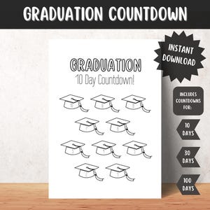 Graduation Countdown Printable, Graduation Ceremony, High School ...