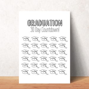 Graduation Countdown Printable, Graduation Ceremony, High School ...