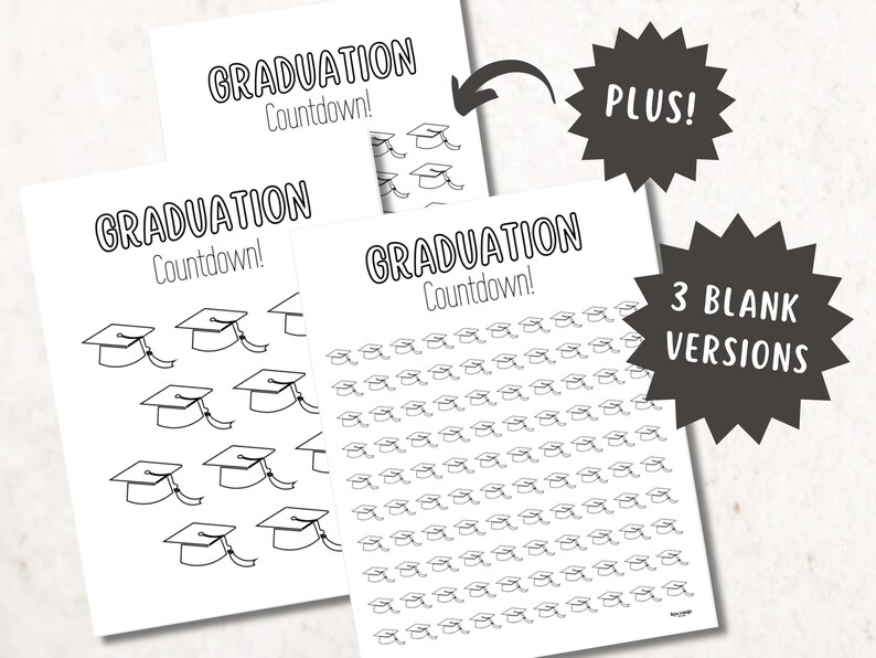 Graduation Countdown Printable, Graduation Ceremony, High School ...