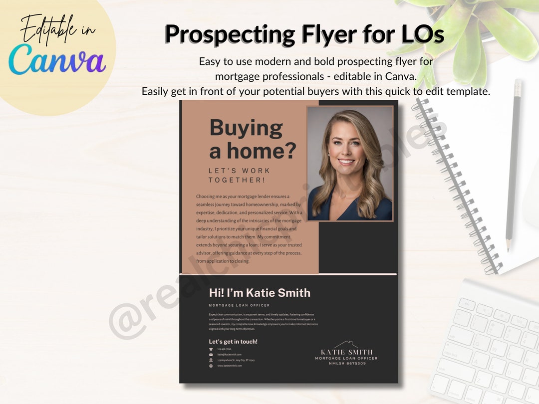 Mortgage Loan Officer Flyer | Customizable Realtor Marketing (digital ...