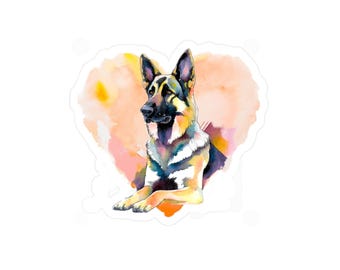 German Shepherd Dog Premium Sticker - Etsy