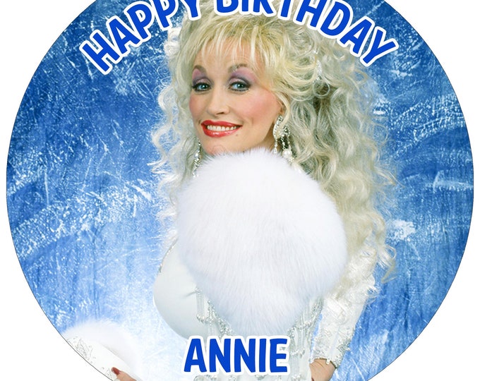 Dolly Parton Edible Icing Cake Topper - Australian Food Standards ...