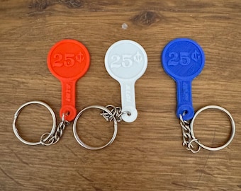 ALDI REMOVABLE Quarter Keychain for Shopping Cart Aldi Quarter Keeper ...