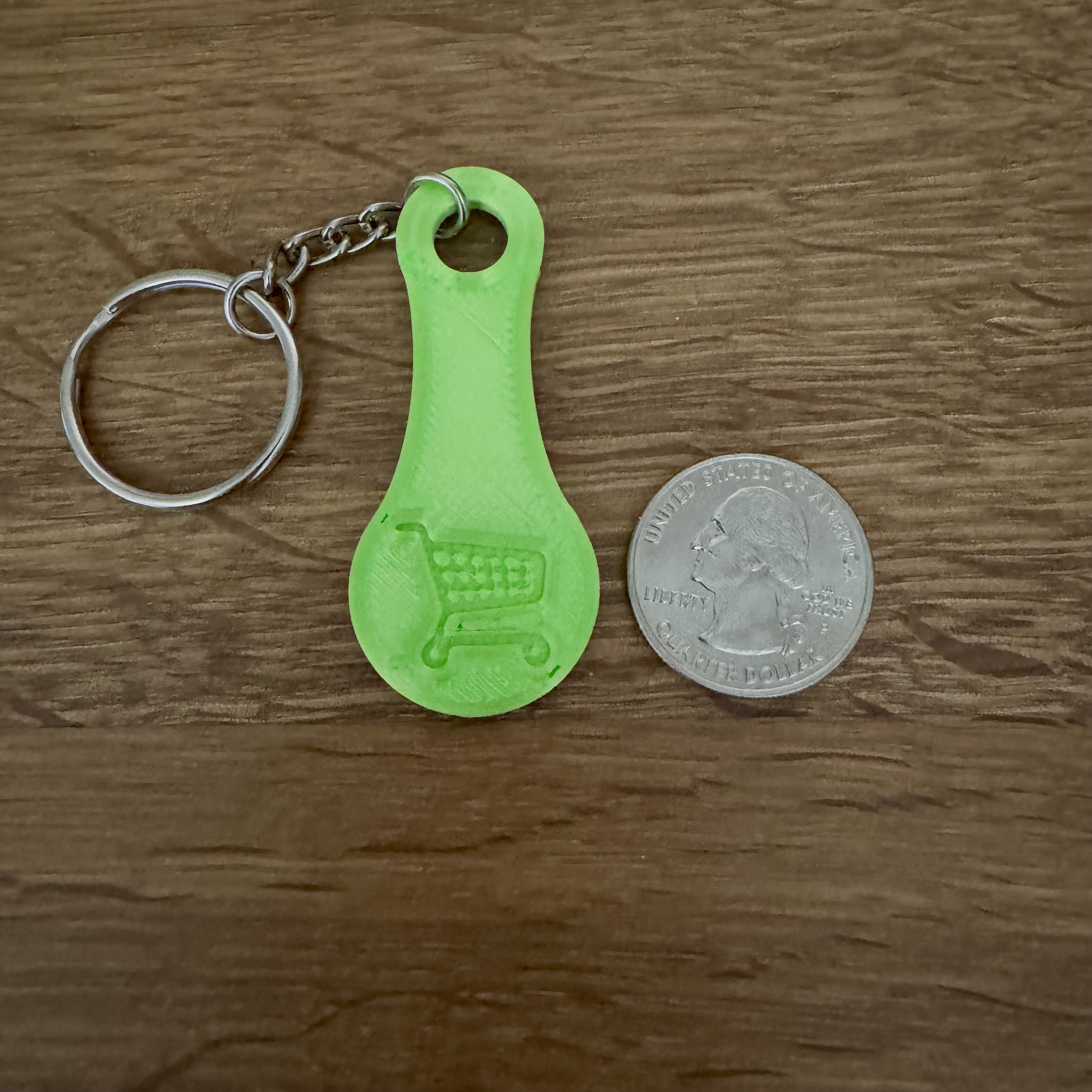 ALDI Quarter Keychain: 3D Printed Cart Token - Etsy