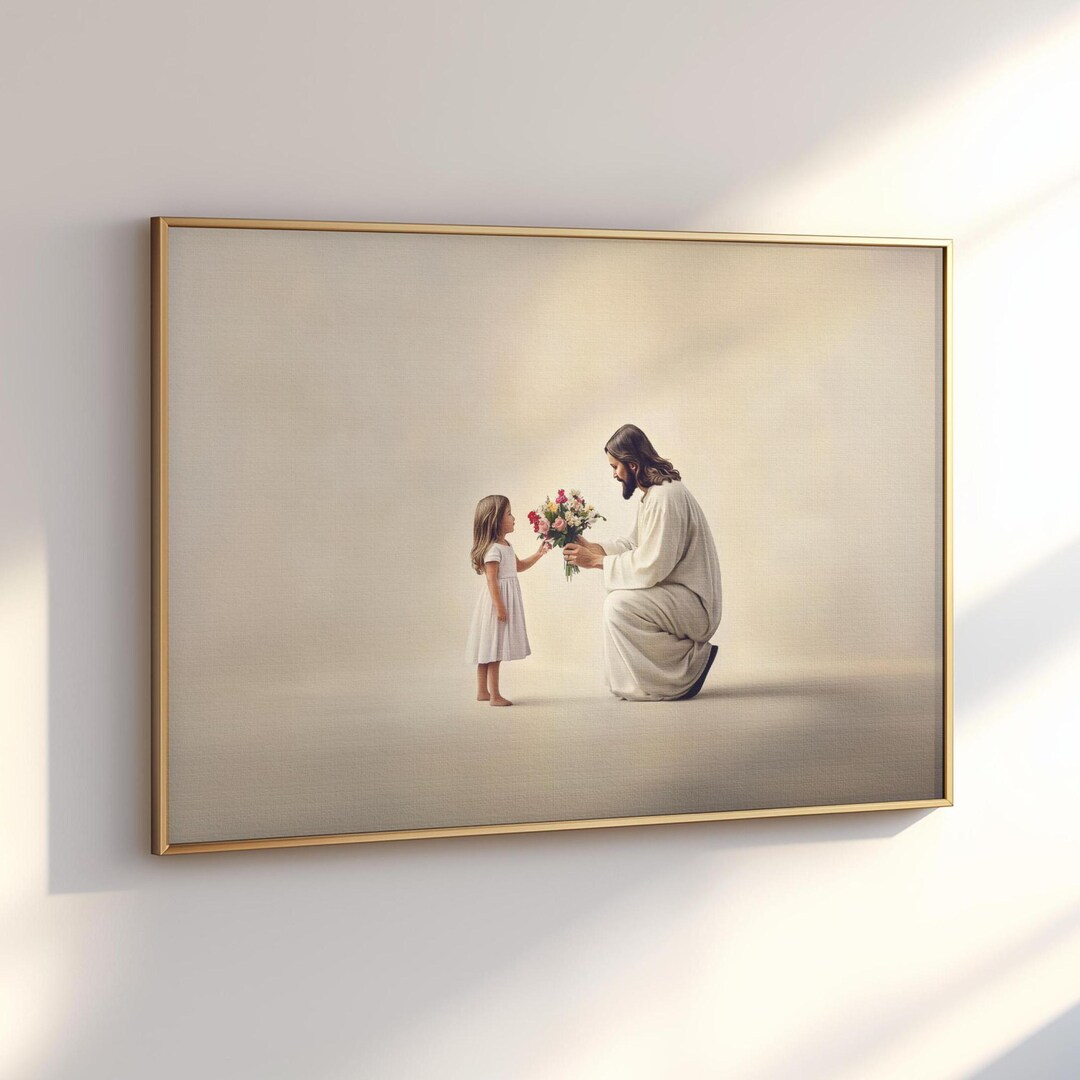 Divine Mercy | Christian Modern Art | INSTANT DOWNLOAD Beige Wall Art ...