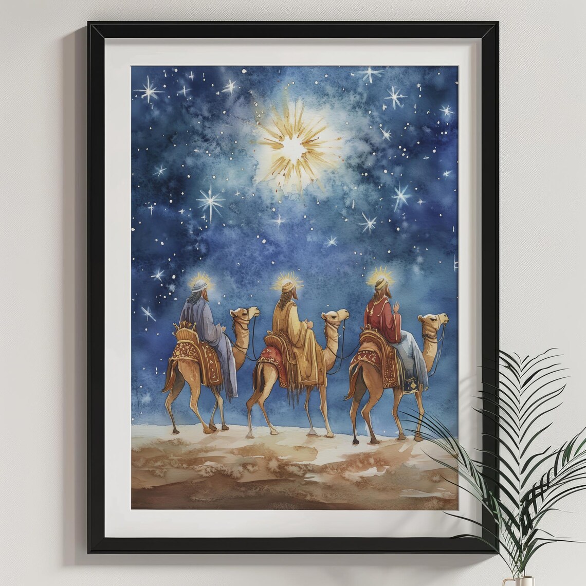 Three Wise Men Biblical Magi DIGITAL DOWNLOAD, Christmas Star Christmas ...