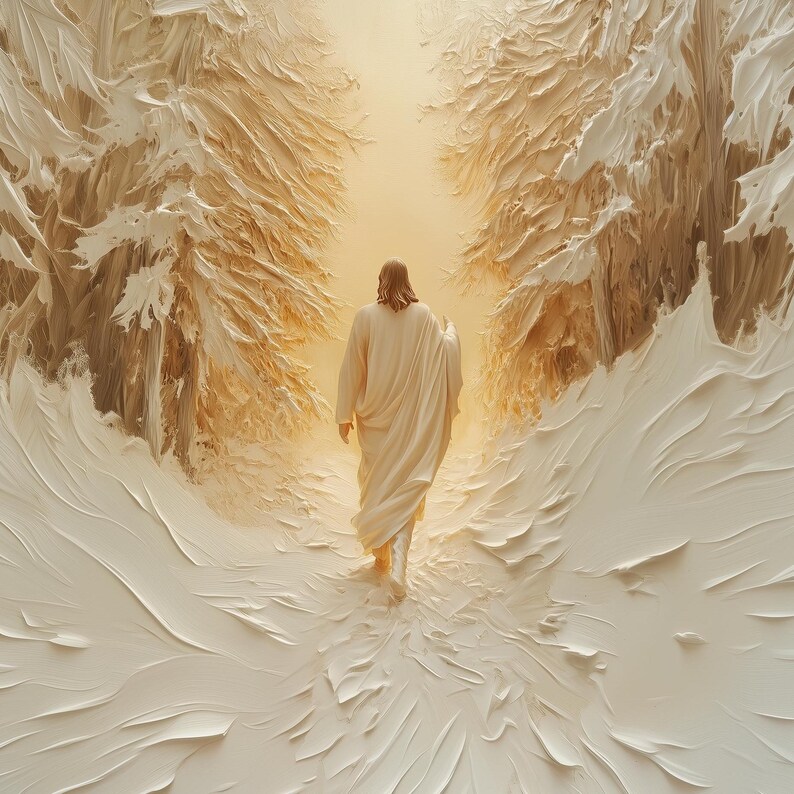Path of Grace, Jesus Wall Art DIGITAL DOWNLOAD, Jesus Christ Painting ...