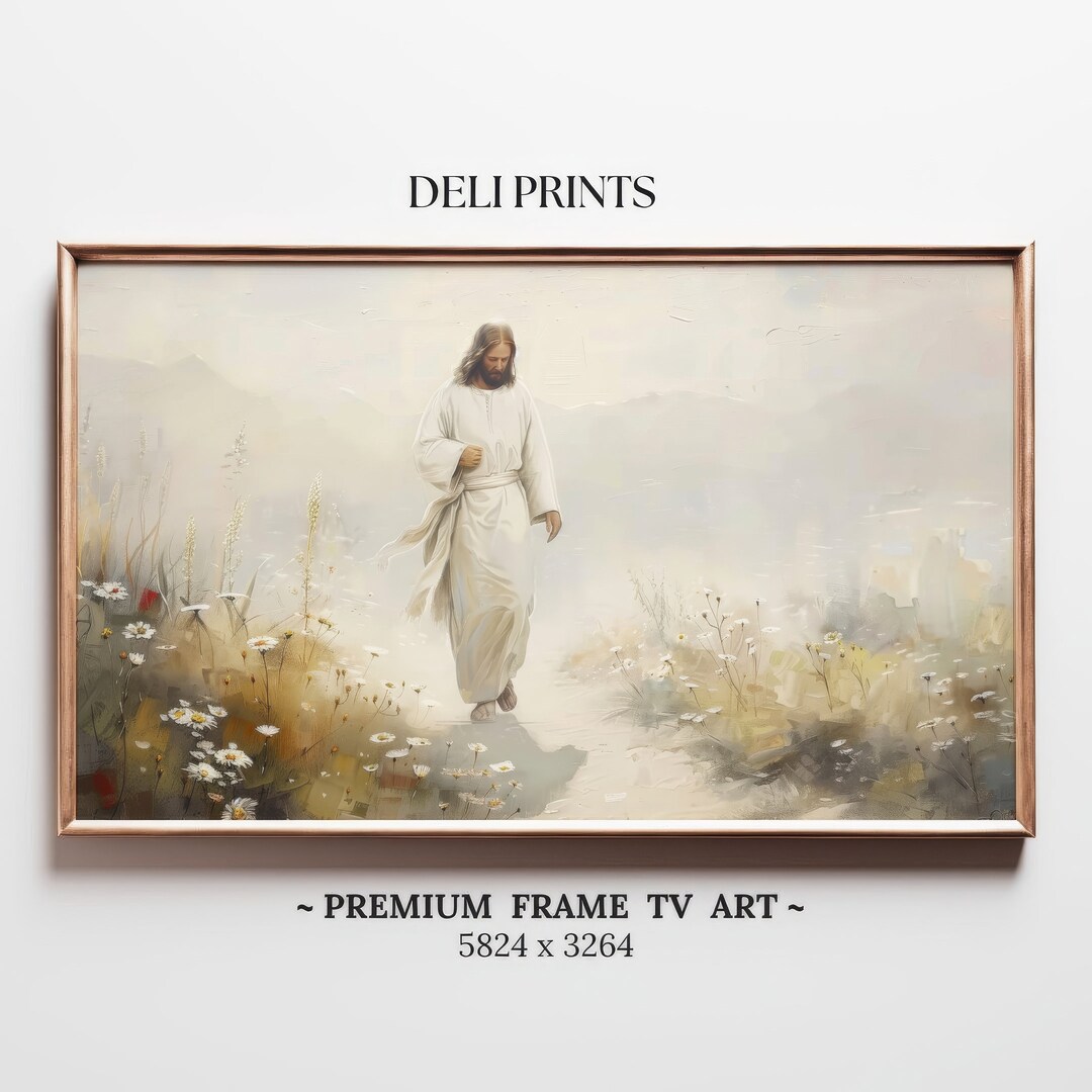 He is Risen Painting Victory in Jesus Frame TV Art Jesus | Jesus Christ ...