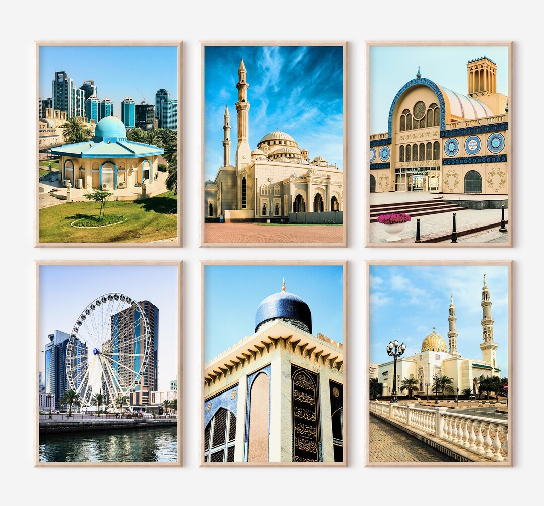 Sharjah United Arab Emirates Prints Set of 6 | Colour Photos Posters ...