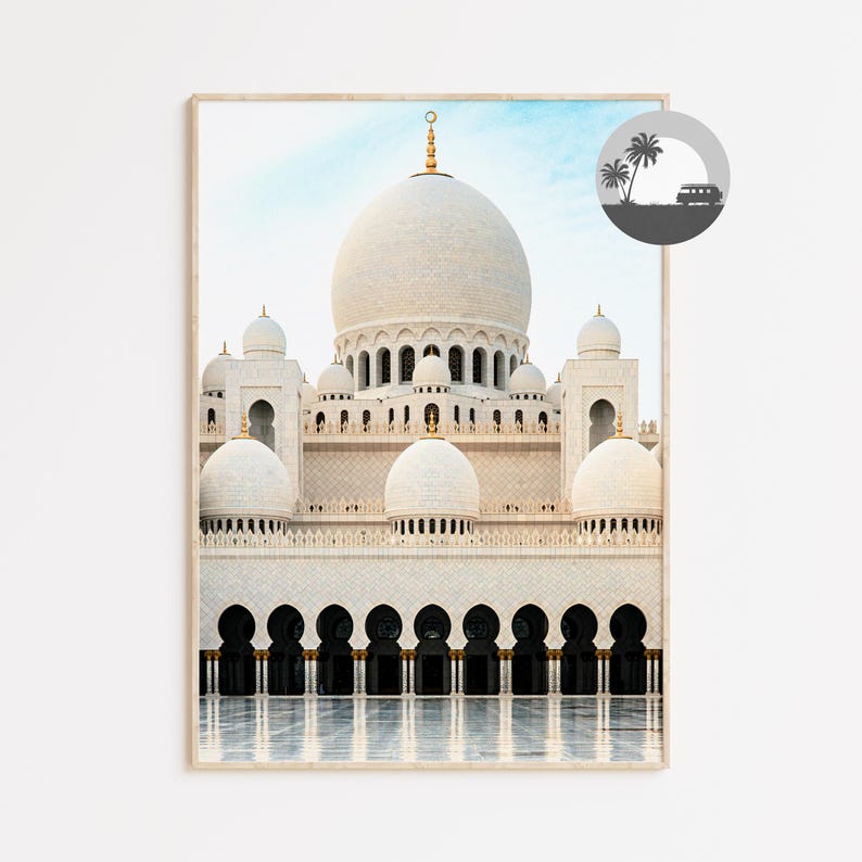 Sheikh Zayed Grand Mosque Abu Dhabi Prints Set of 6 | Colour Photos ...