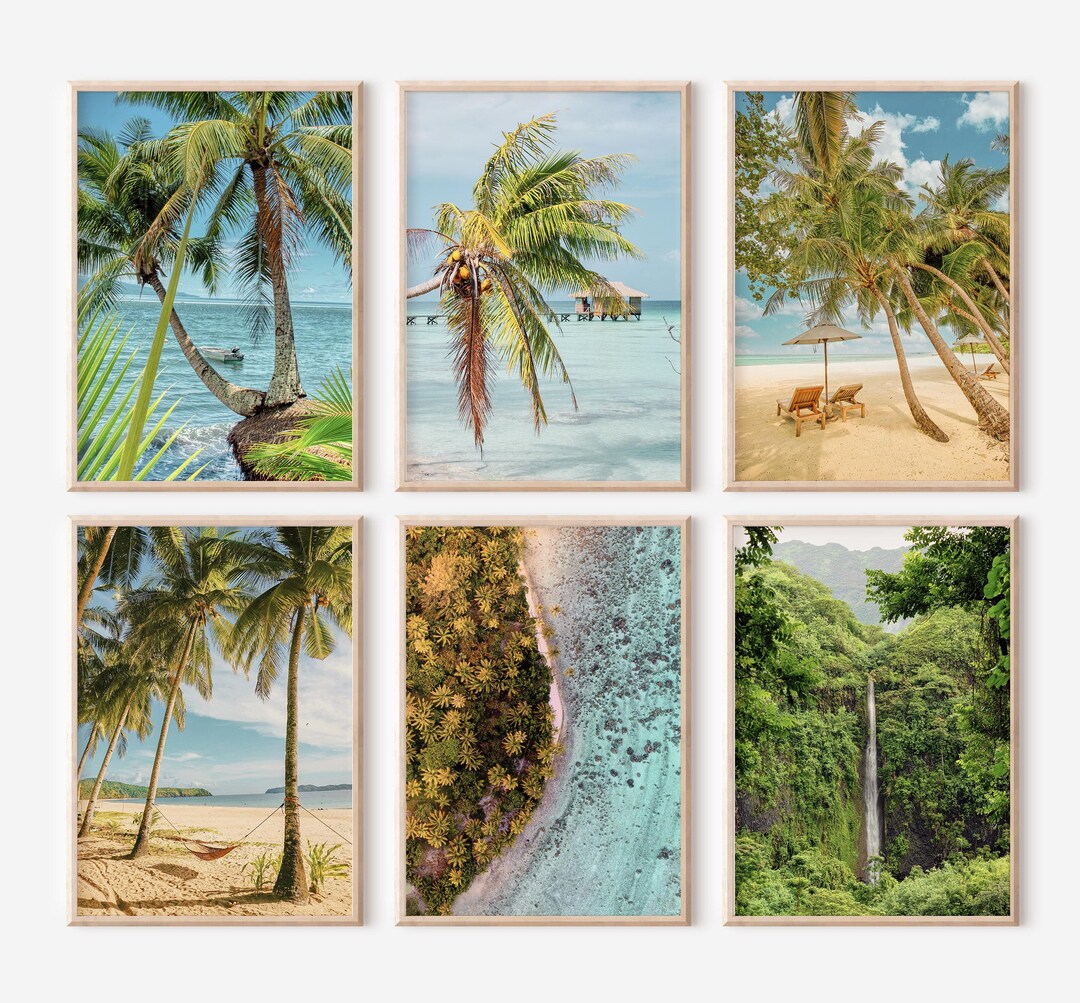 Tahiti French Polynesia Prints Set of 6 | Colour Photos Posters ...