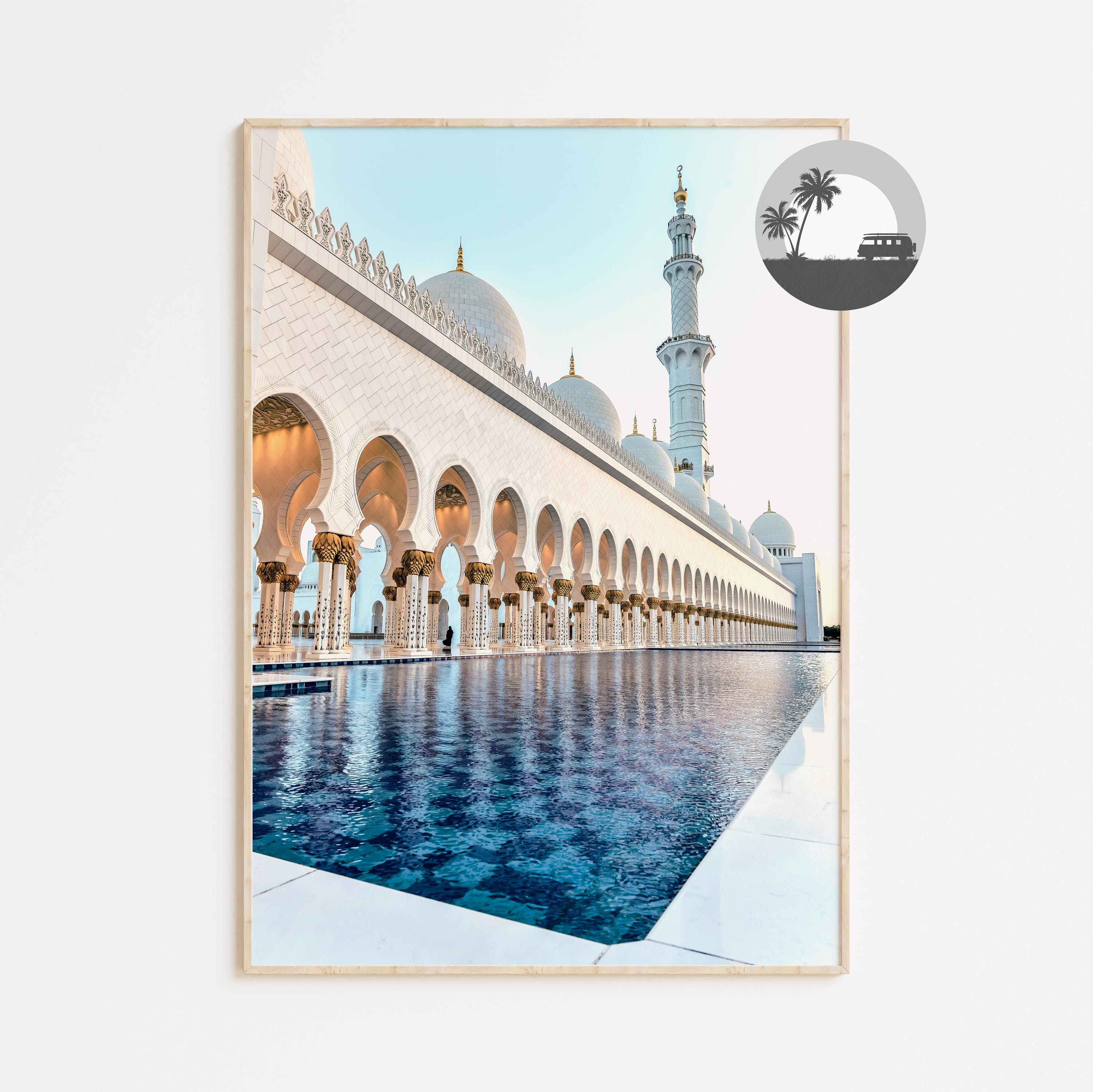 Sheikh Zayed Grand Mosque Abu Dhabi Prints Set of 6 | Colour Photos ...