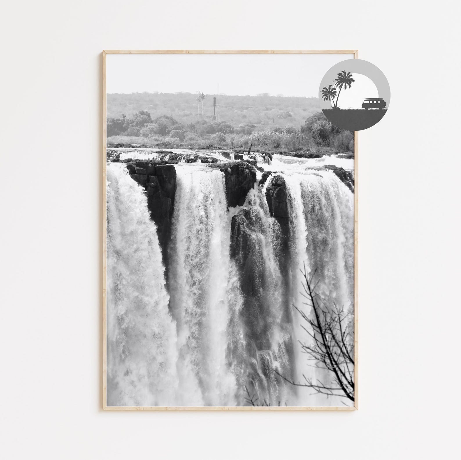 Victoria Falls Zimbabwe Zambia Prints Set of 6 | Black and White Photos ...