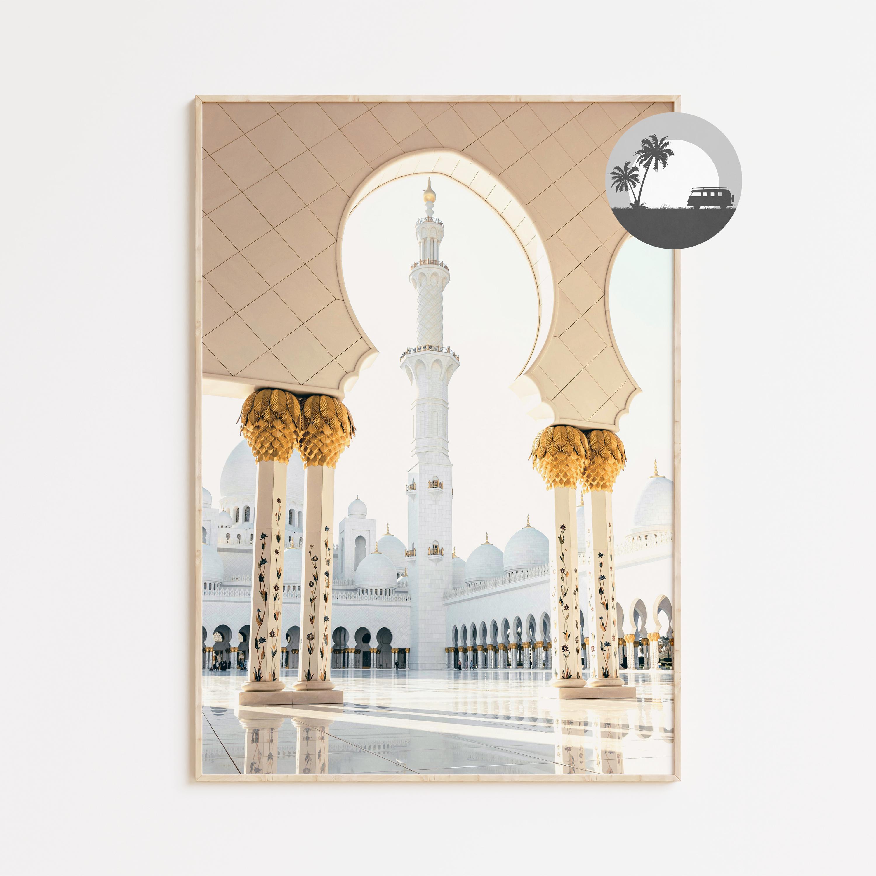 Sheikh Zayed Grand Mosque Abu Dhabi Prints Set of 6 | Colour Photos ...