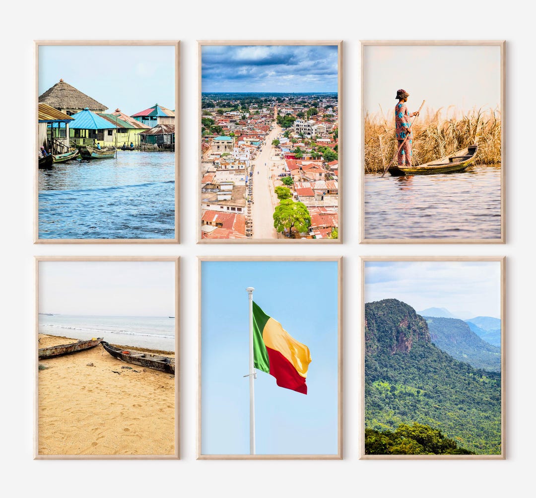 Benin Prints Set of 6 | Colour Photos Posters | Travel Photography Wall ...