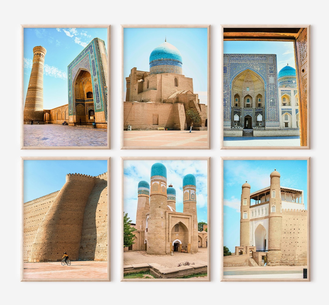 Bukhara Uzbekistan Prints Set of 6 | Colour Photos Posters | Travel ...