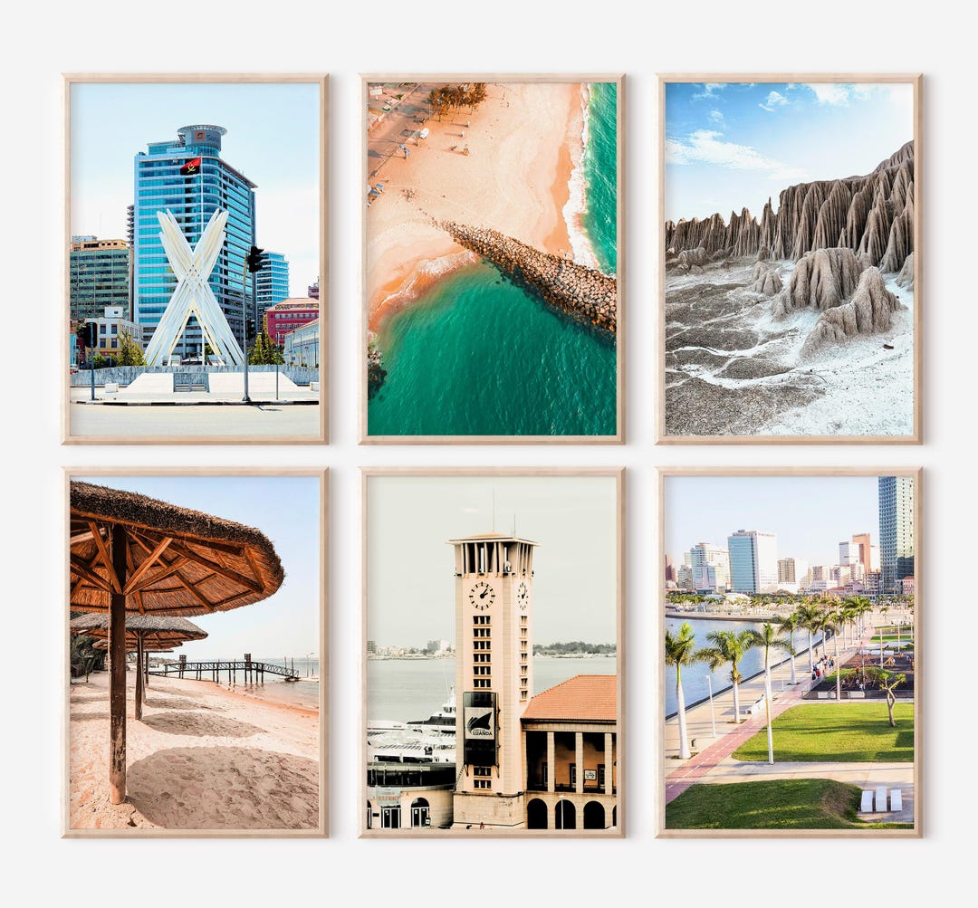 Luanda Angola Colour Prints Set of 6 | Colour Photos Posters | Travel ...