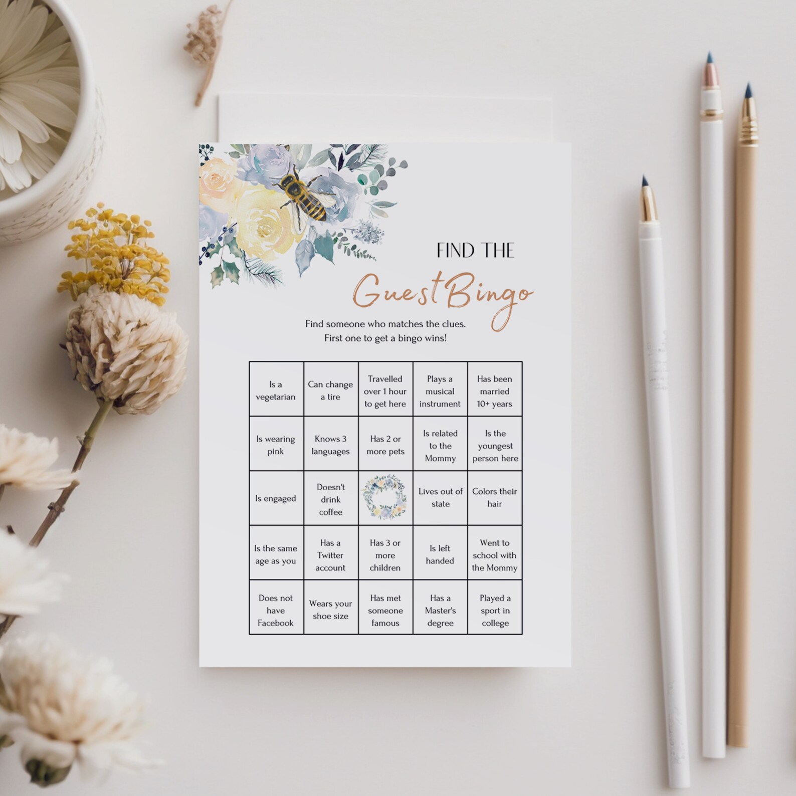 Mama to Bee Baby Shower Games, Honey Bee Game Bundle for Boy Baby ...