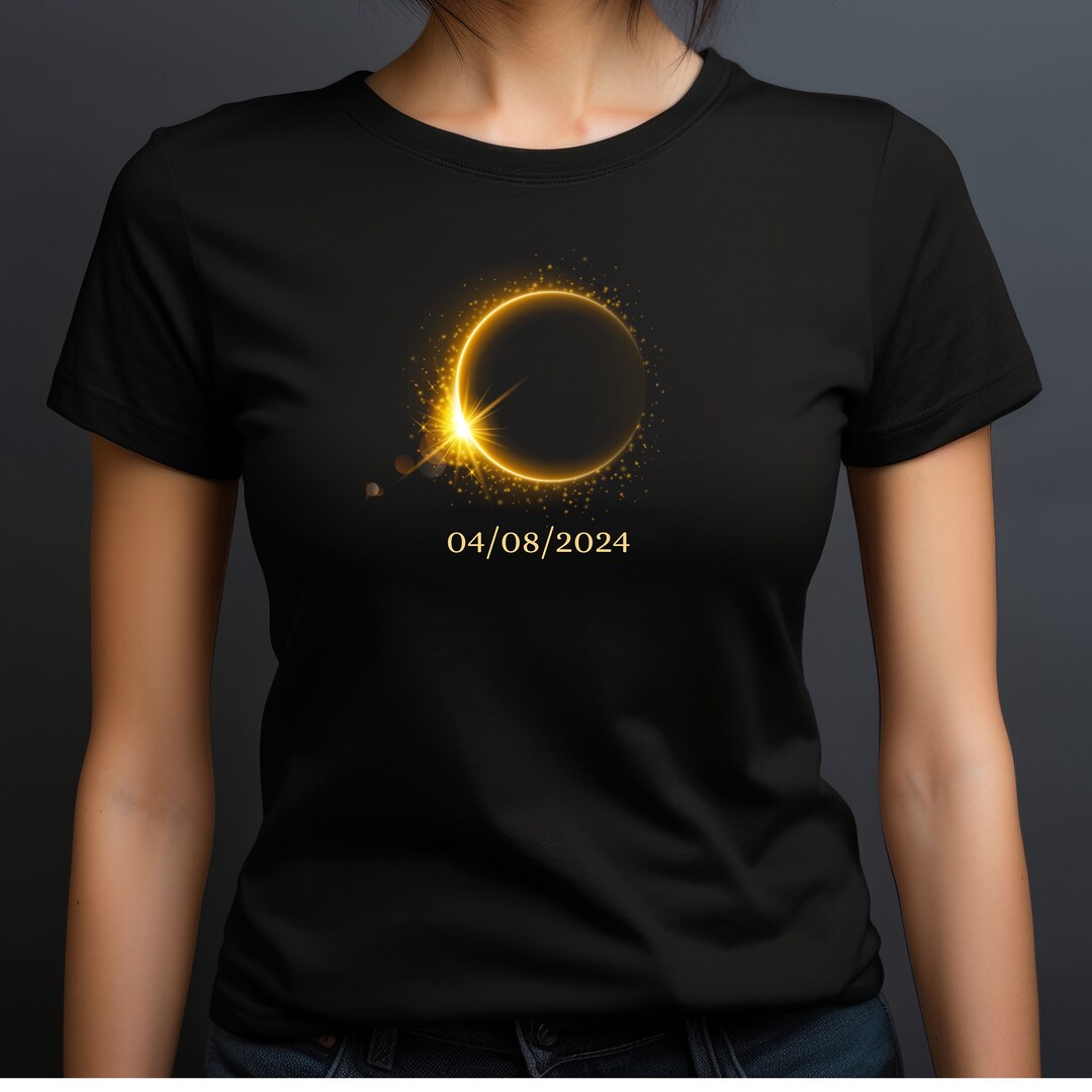 Solar Eclipse 2024 Astronomy Inspired Clothing Stunning Graphic Women's ...