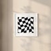 Checkered Black & White Print - Black and White Checkered Wall Art ...